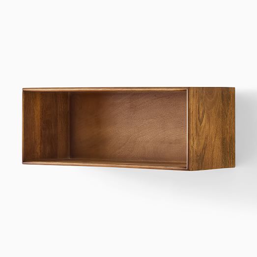 Anton Open & Closed Floating Storage Cubbies (32") | West Elm