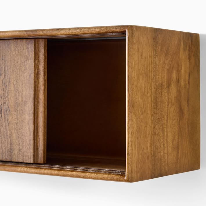 Anton Open & Closed Floating Storage Cubbies (32") | West Elm