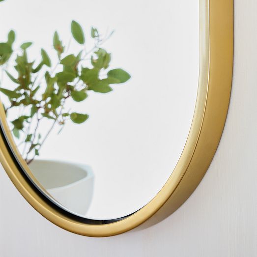 Metal Framed Pill Mirror - 16"W x 48"H | West Elm