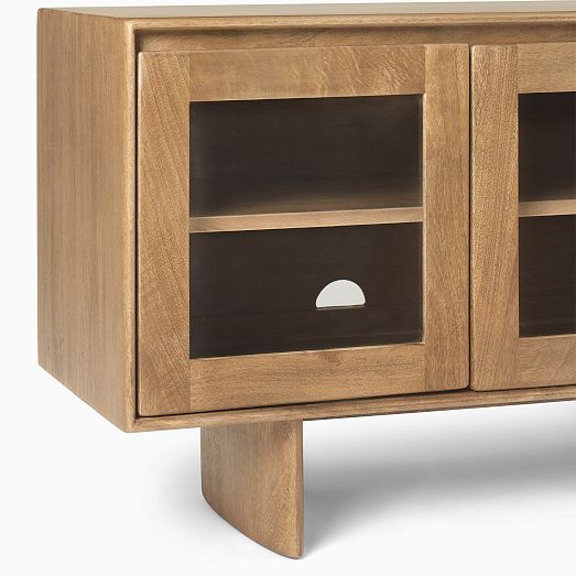 Anton Glass Media Console (68"–80") | West Elm