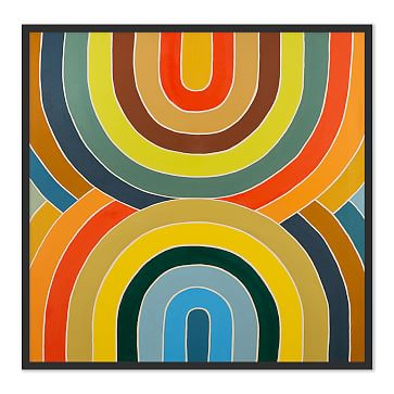 Overlapping Arcs Framed Wall Art by Erica Hauser | West Elm