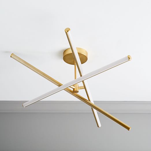 Light Rods LED Semi-Flushmount | West Elm