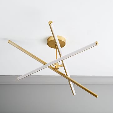 Light Rods LED Semi-Flushmount | West Elm