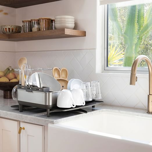 simplehuman Stainless Steel Dish Rack | West Elm