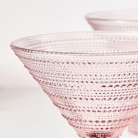 Jupiter Beaded Glass Martini Glasses (Set of 4) | West Elm