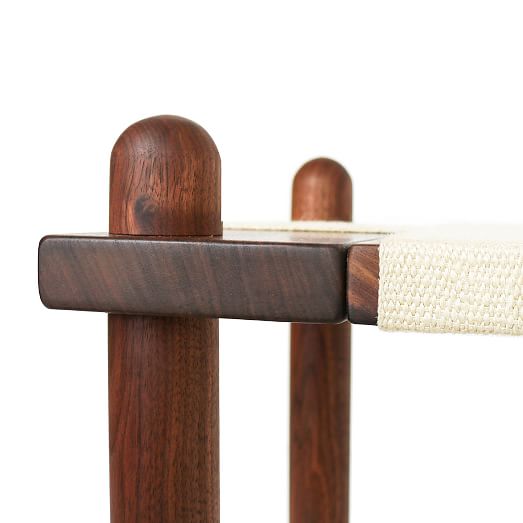 küdd:krig HOME Capsule Bench - Walnut & Jute | West Elm