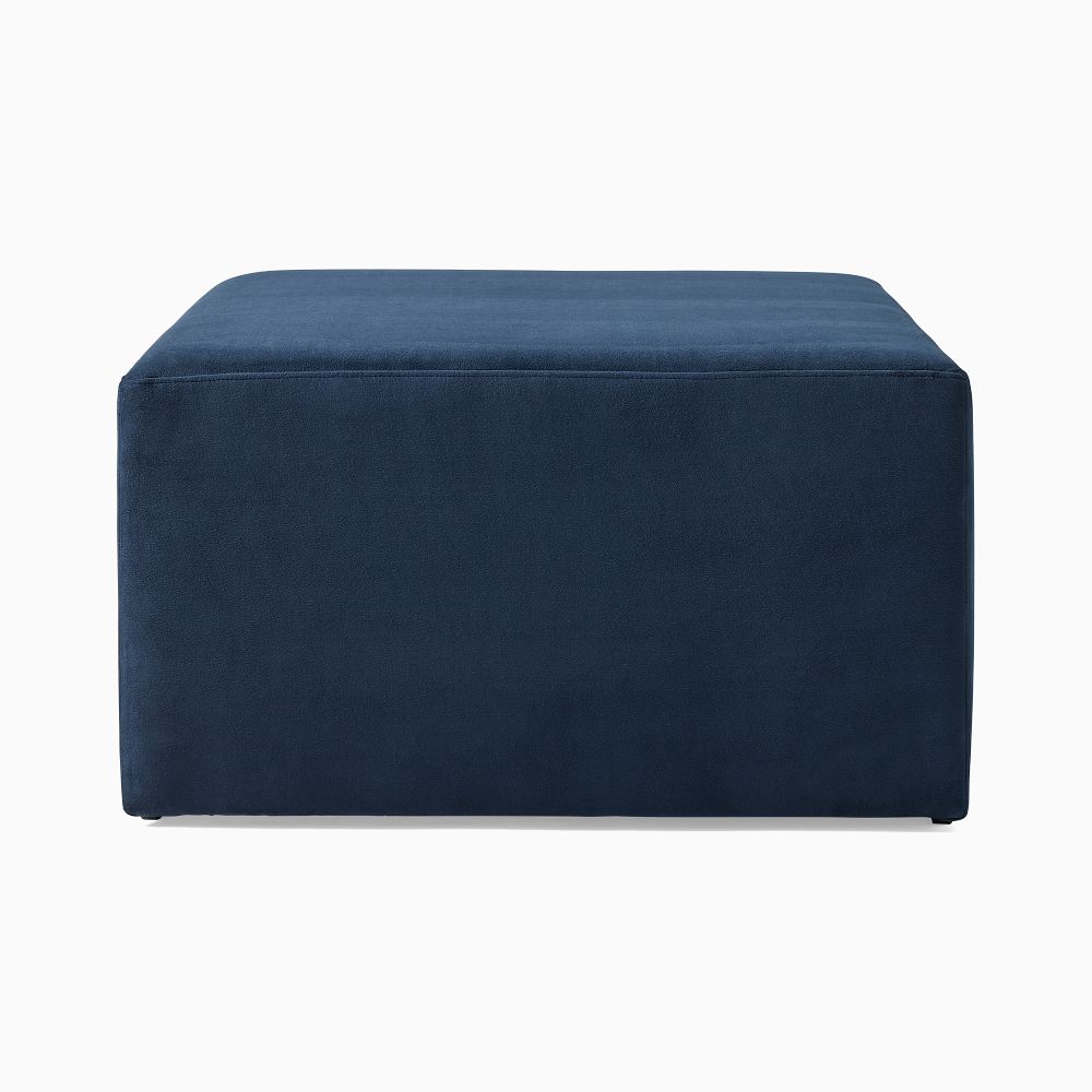 Emmett Square Drum Ottoman | West Elm