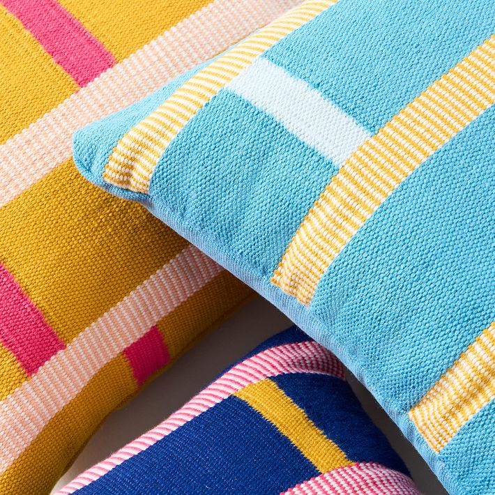 Dash & Stripe Indoor/Outdoor Pillow | West Elm