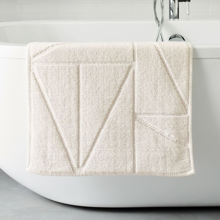 Triangle Sculpted Bath Mat | West Elm