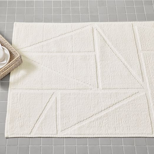 Triangle Sculpted Bath Mat | West Elm