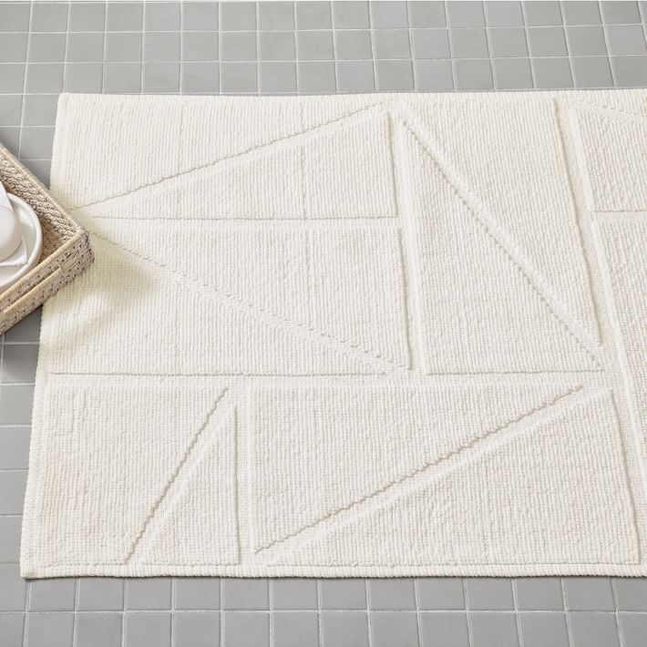 Triangle Sculpted Bath Mat | West Elm