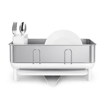 simplehuman Kitchen Compact Steel Frame Dish Rack | West Elm