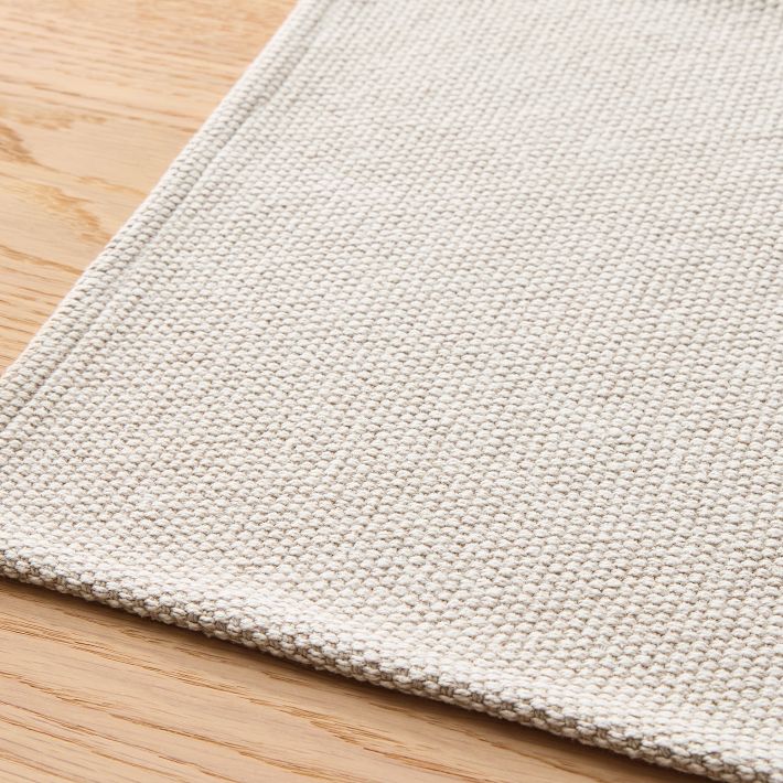 Textured Canvas Cotton Placemat Sets | West Elm
