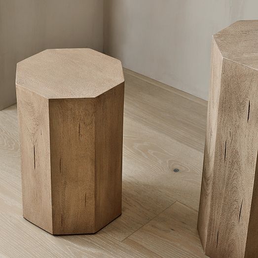 Natural Rustic Wood Plant Stands | West Elm