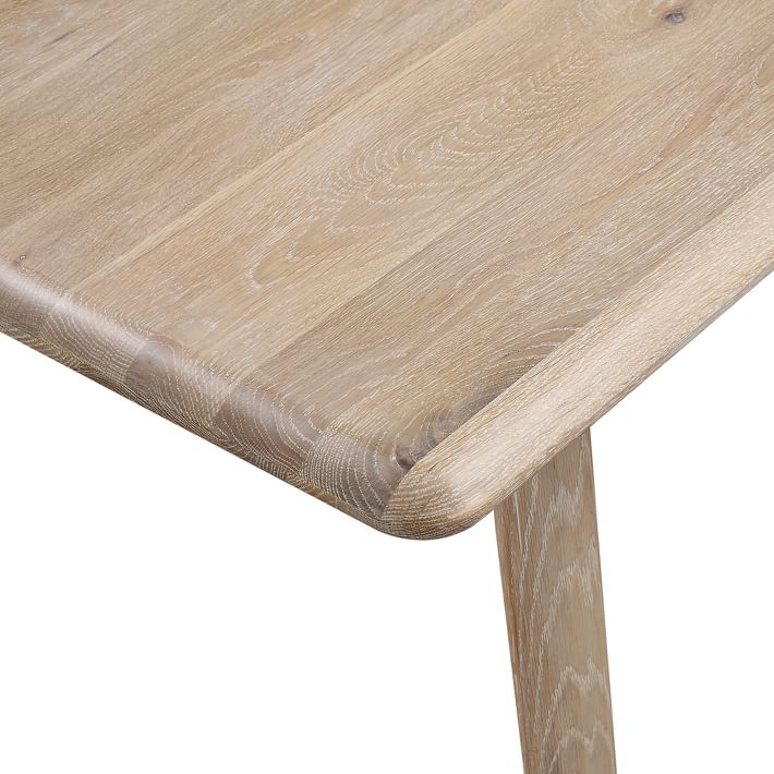 Solid Oak Rectangle Dining Table (88") | West Elm