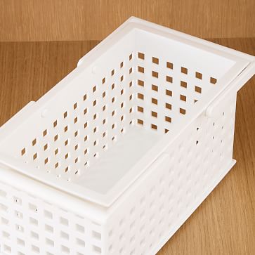 Stackable Plastic Baskets - Set of 2 | West Elm