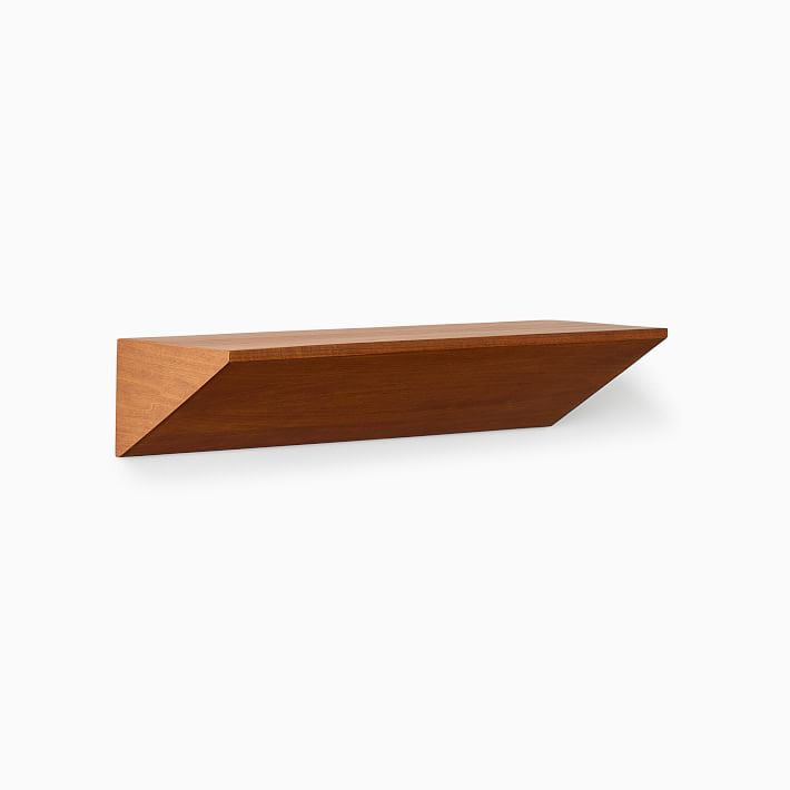Floating Wedge Wall Shelves - Acorn | West Elm