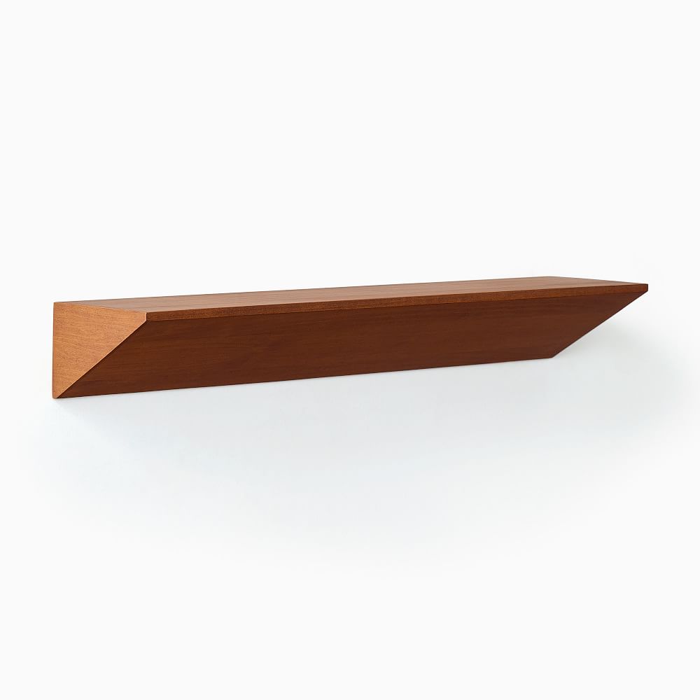 Floating Wedge Wall Shelves - Acorn | West Elm