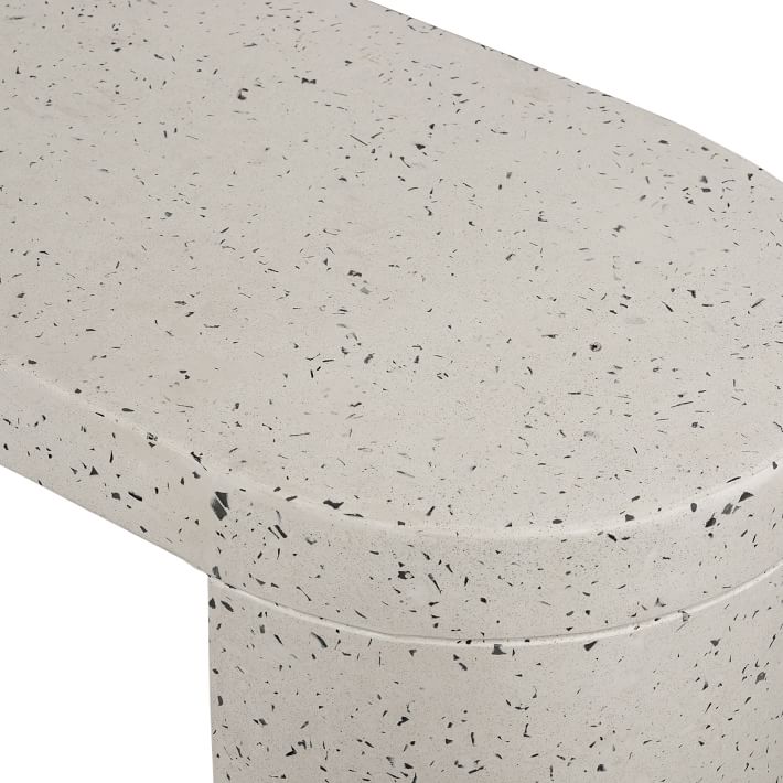 Terrazzo Concrete Outdoor Bench | West Elm