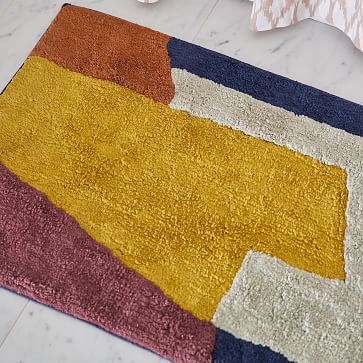 Angled Modern Bath Mat | West Elm
