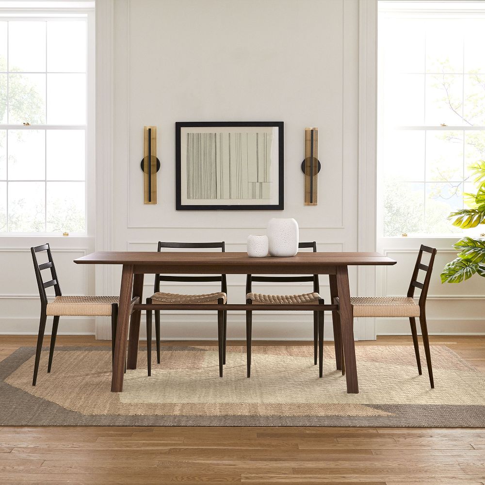 Angled Modern Form Jute Rug | West Elm