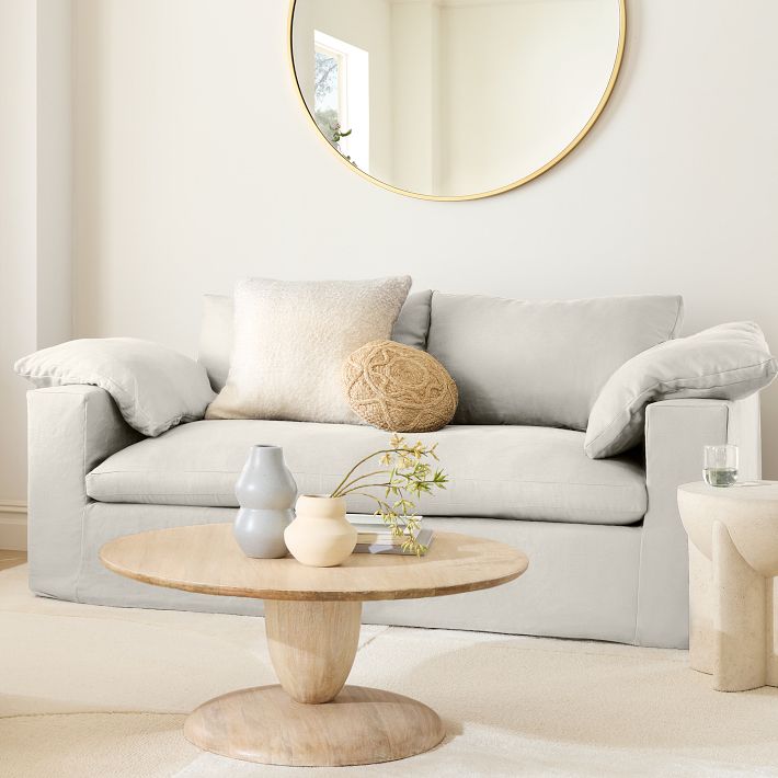 Winona Round Pedestal Coffee Table | Modern Living Room Furniture ...
