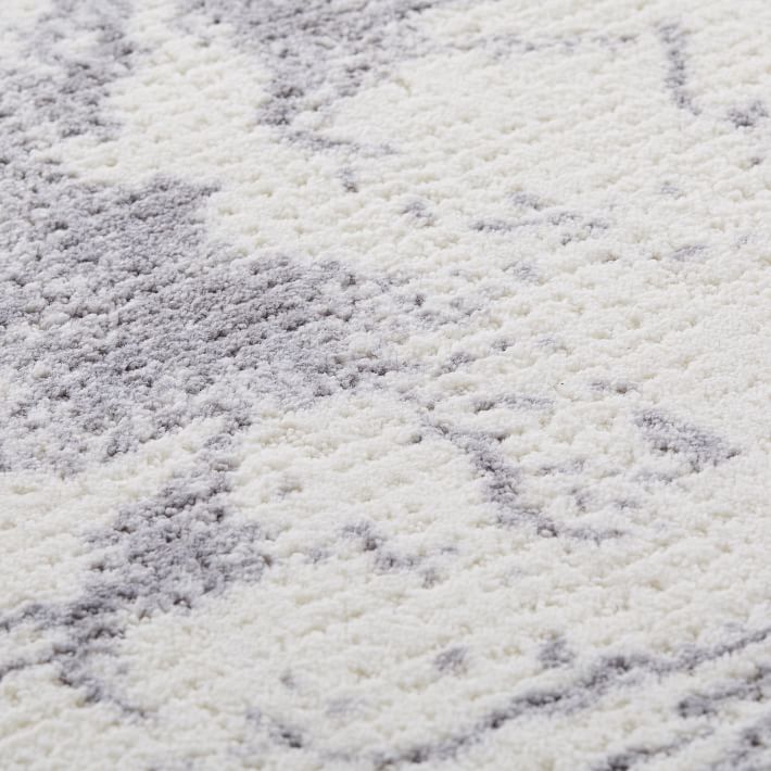 Open Box: Etched Clouds Rug - Stone White, 5'x8' | West Elm