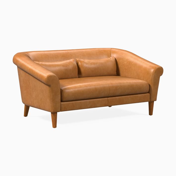 Parlor Leather Sofa (60"–82") | West Elm