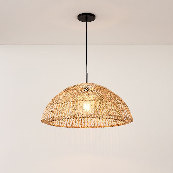 Wicker Dome Pendant (28") | West Elm