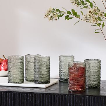 Jupiter Beaded Drinking Glass (Set of 6) | West Elm