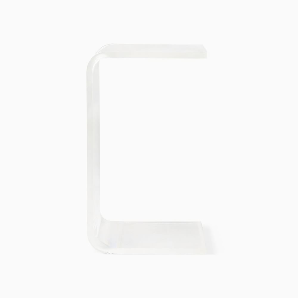 Acrylic C-Shaped Side Table (14") | West Elm