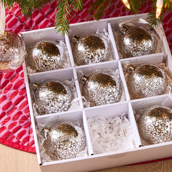 Medium Mercury Ball Ornaments (Set of 9) | West Elm