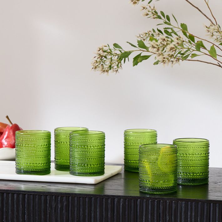 Jupiter Beaded Drinking Glass (Set of 6) | West Elm