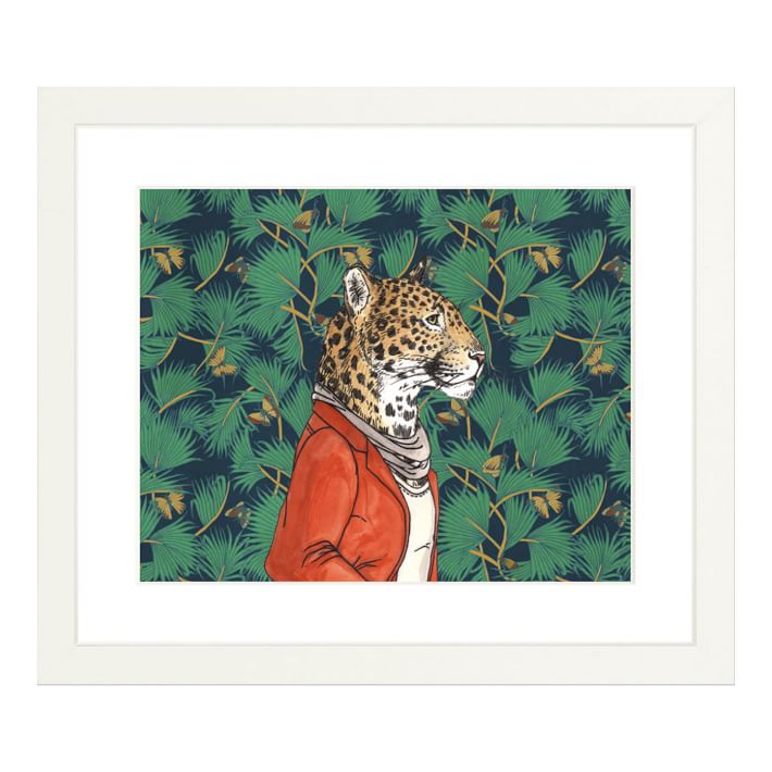 Dapper Jaguar Framed Wall Art | West Elm