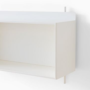Floating Lines Open & Closed Floating Cubby | West Elm