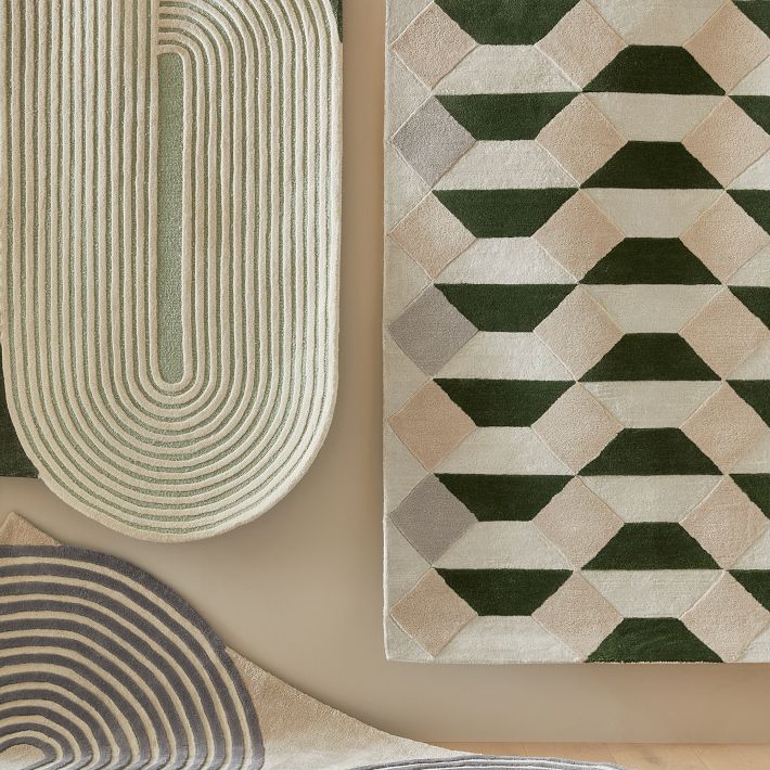 Faceted Tile Rug | West Elm