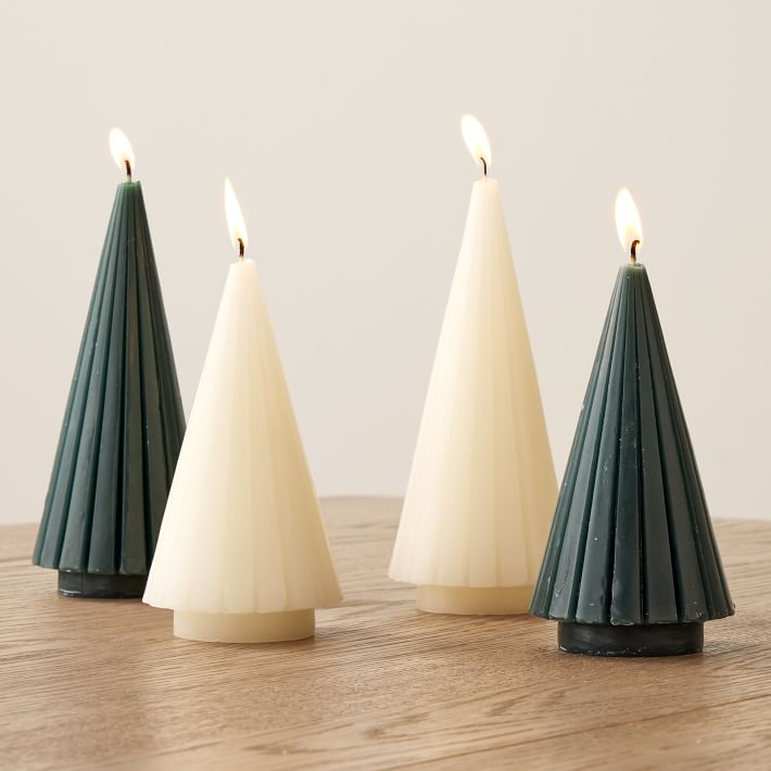 Fluted Tree Candles | West Elm