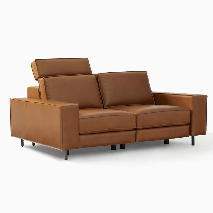 Axel Motion Leather Reclining Sofa (78") | West Elm