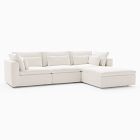 Harmony Modular 4-Piece Ottoman Sectional (120") | West Elm
