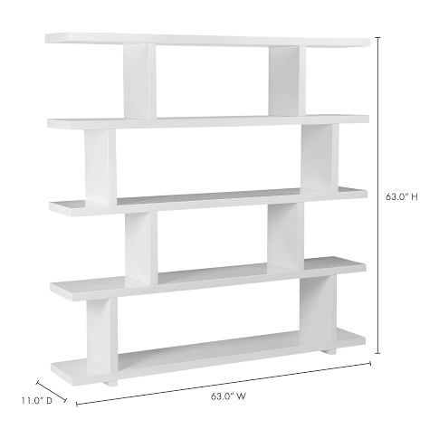 Modern Staggered Shelf - Large (63") | West Elm