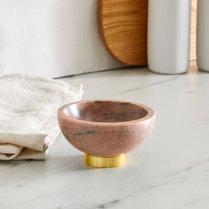 Marble & Brass Dip Bowls | West Elm