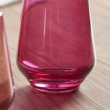 Estelle Colored Glass Two-Tone Wine Glasses | West Elm