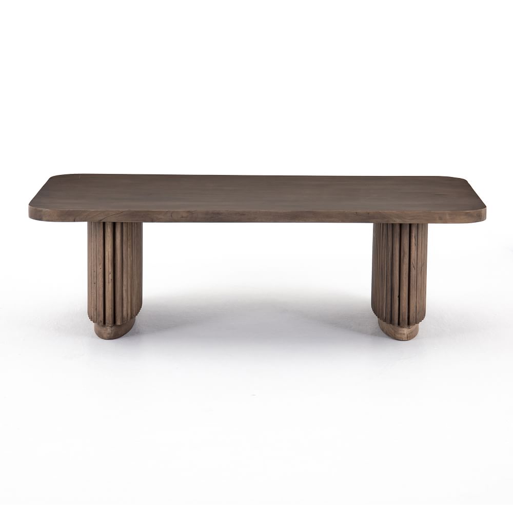 Ridged Base Coffee Table | Modern Living Room Furniture | West Elm