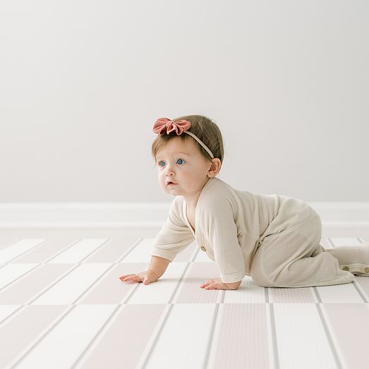 Wander & Roam Reversible Antelope & Stripe Playmat | West Elm
