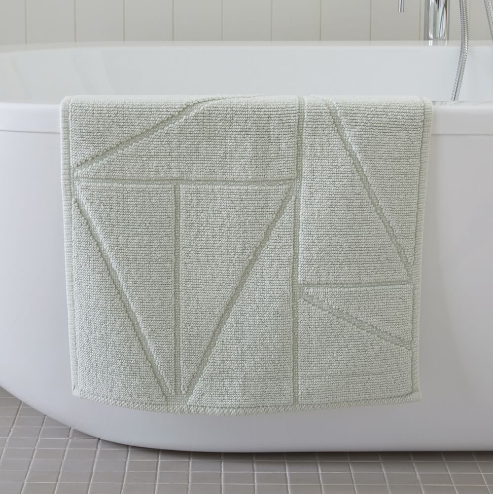 Triangle Sculpted Bath Mat | West Elm