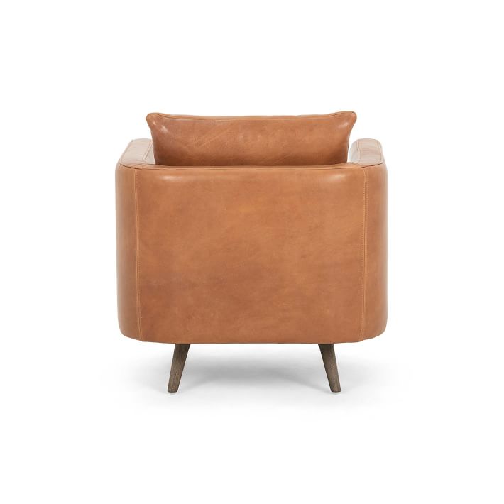 Rounded Back Swivel Chair | West Elm