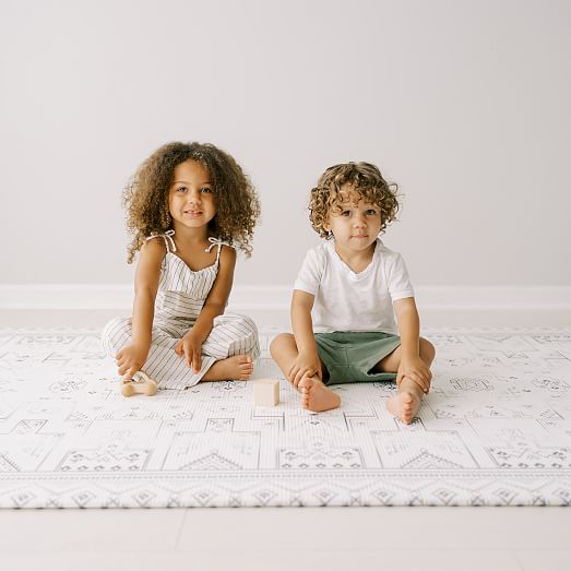 Wander & Roam Reversible Tribal & Meccas Playmat | West Elm