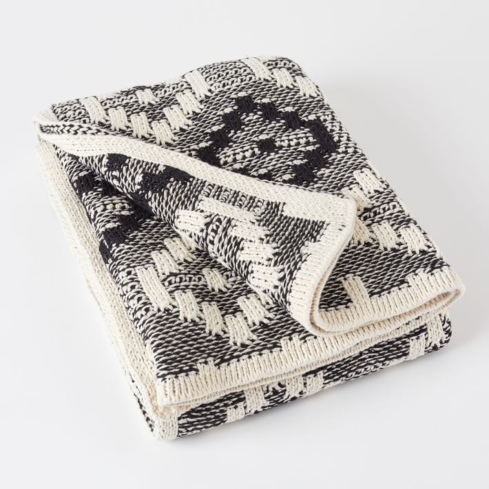 Made*Here New York Mirrored Diamonds Throw | West Elm