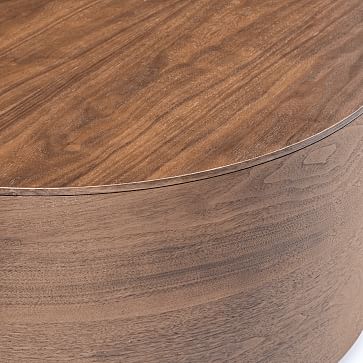 Volume Round Drum Coffee Table - Wood | Modern Living Room Furniture ...