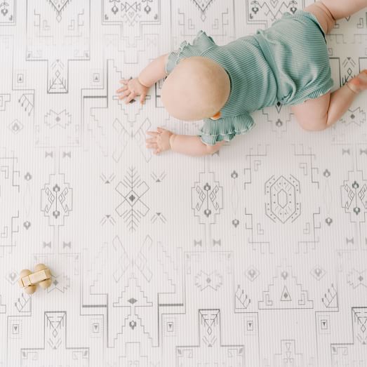 Wander & Roam Reversible Tribal & Meccas Playmat | West Elm
